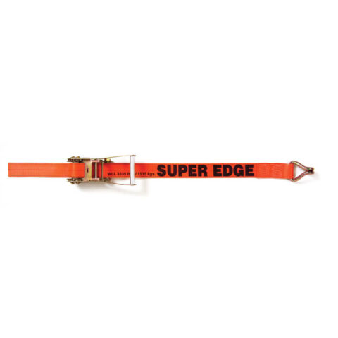 2" x 30' Super Edge Ratchet Strap with Item #618 J Hook - Multiprens USA