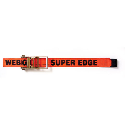 4" x 30' Super Edge Ratchet Strap with #215 Flat Hook - Multiprens USA