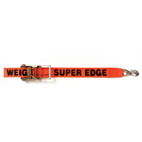 4" x 27' Super Edge Ratchet Strap with Item #416 Grab Hook Assembly ...