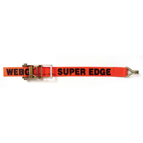 4" x 30' Super Edge Ratchet Strap with Item #619 J Hook - Multiprens USA